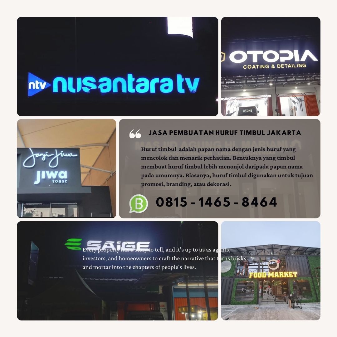 Jasa Pembuatan Huruf Timbul Jakarta | ORI ADVERTISING